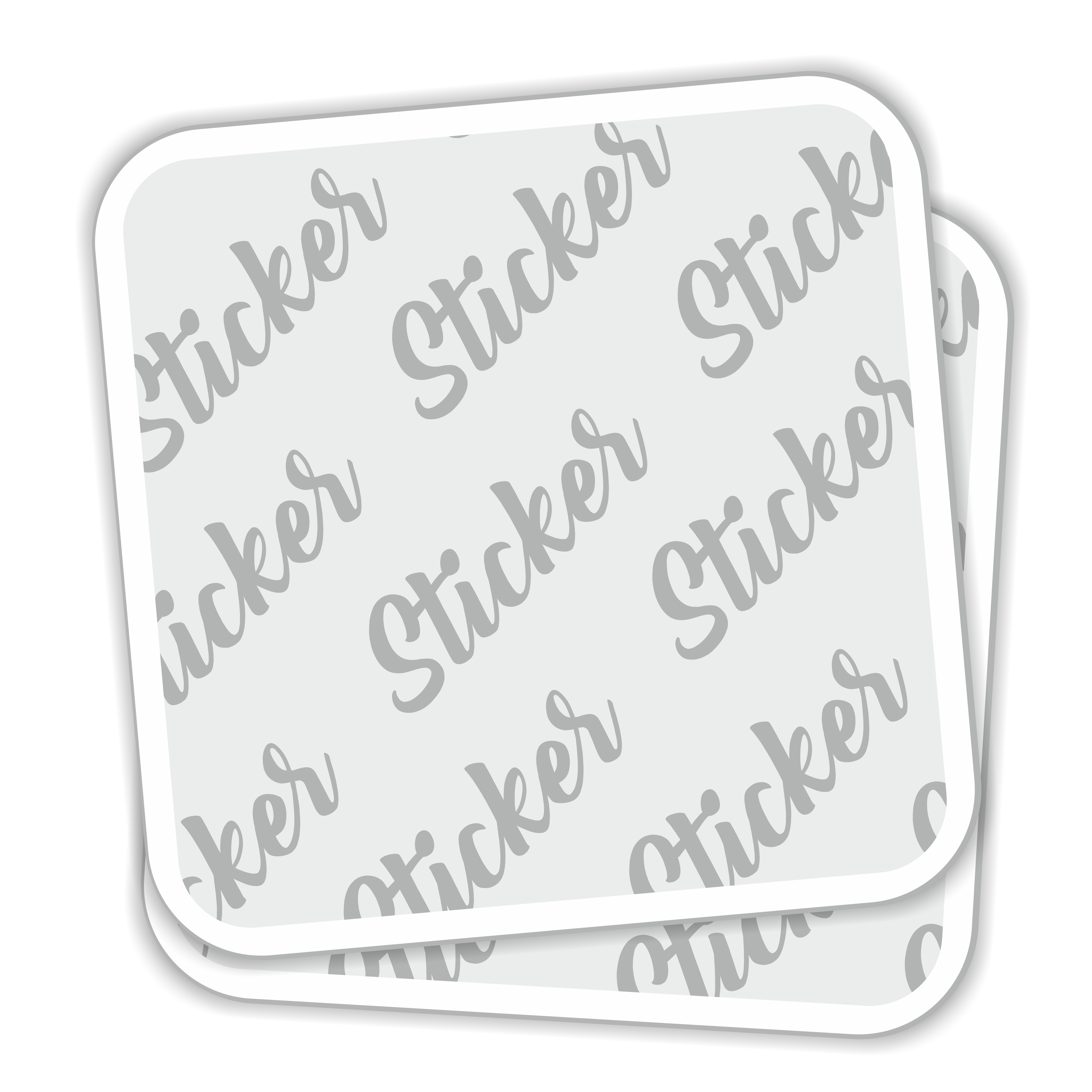 Square sticker | Car, moto, bike, 3D stickers | Large format printing ...