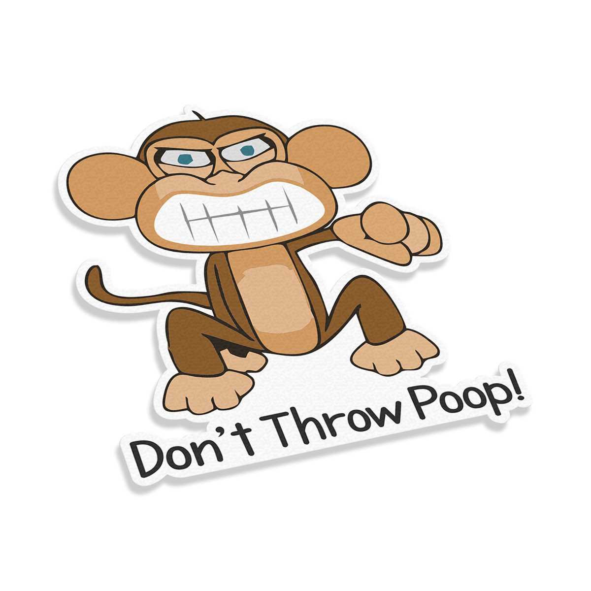 Don't Throw Poop | Stickers