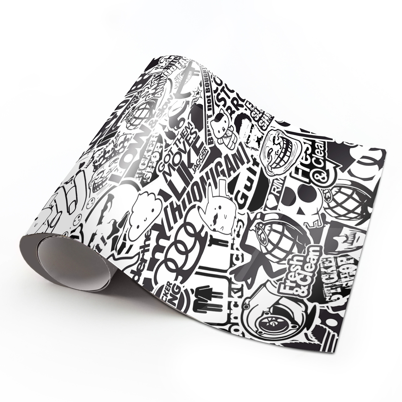 Black And White Stickerbomb V3 L | Stickerbomb