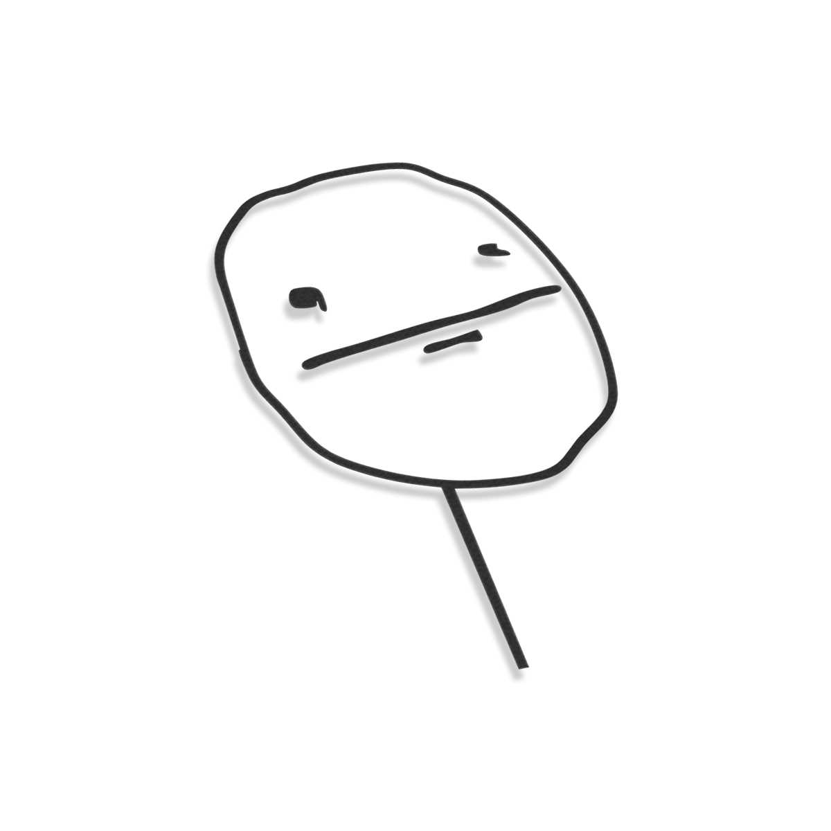 Poker Face V2 | Stickers