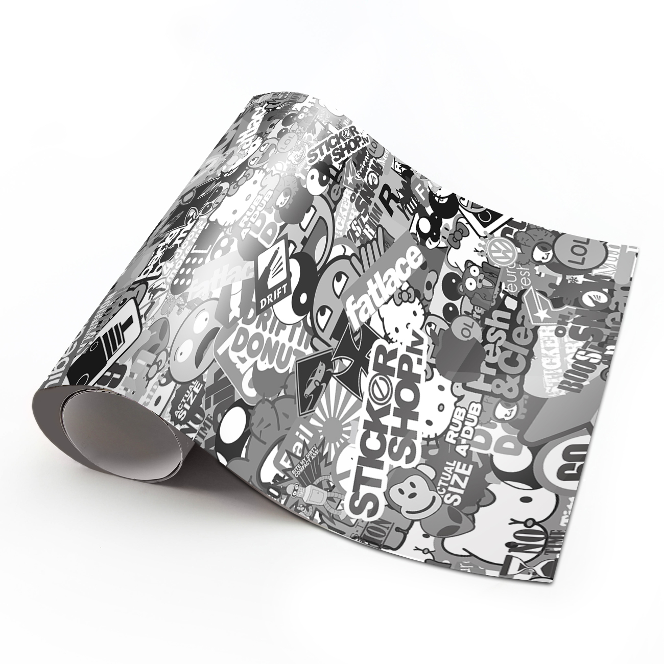 Black And White Stickerbomb V1 L | Stickerbomb