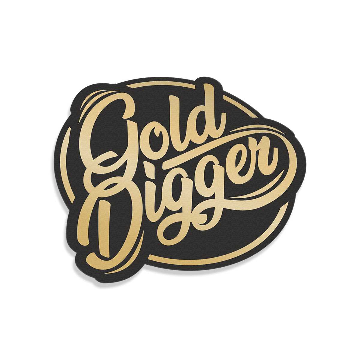 Gold Digger Gold Round | Uzlīmes